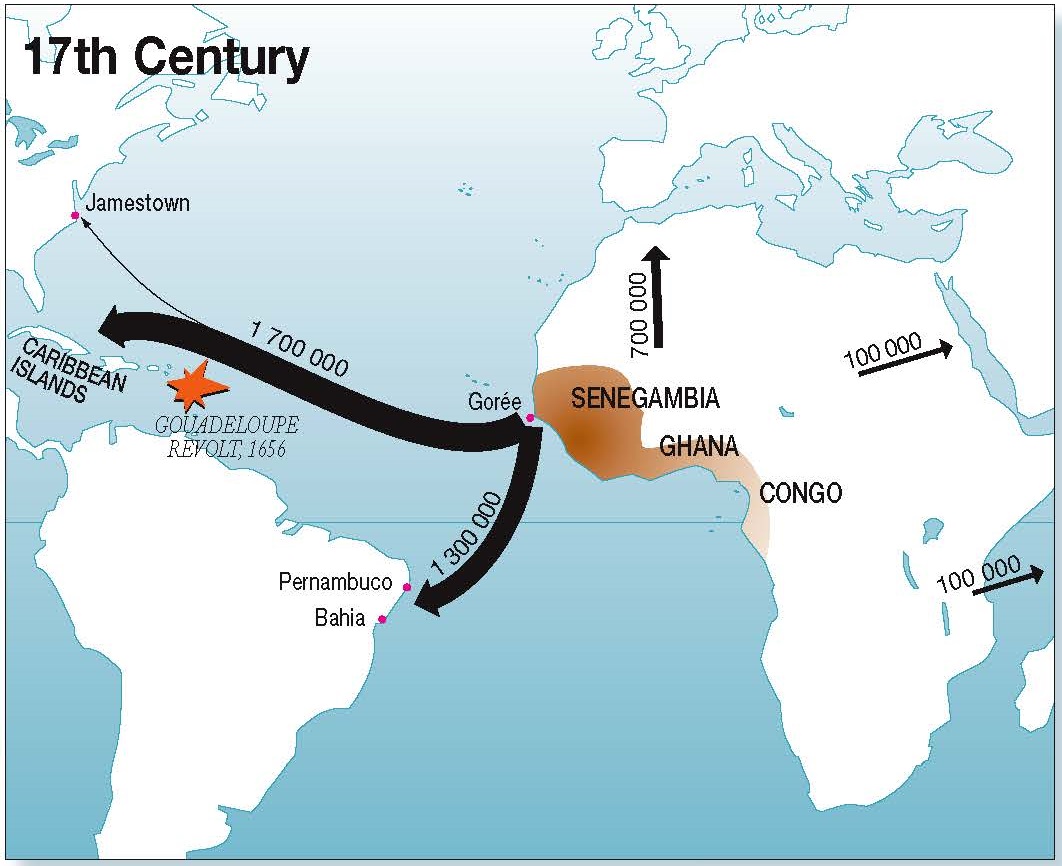 Blank Slave Trade Map