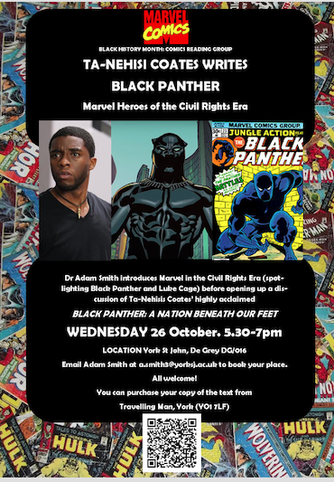 Comics Reading Group with Dr Adam Smith Black Panther and Power Man ...