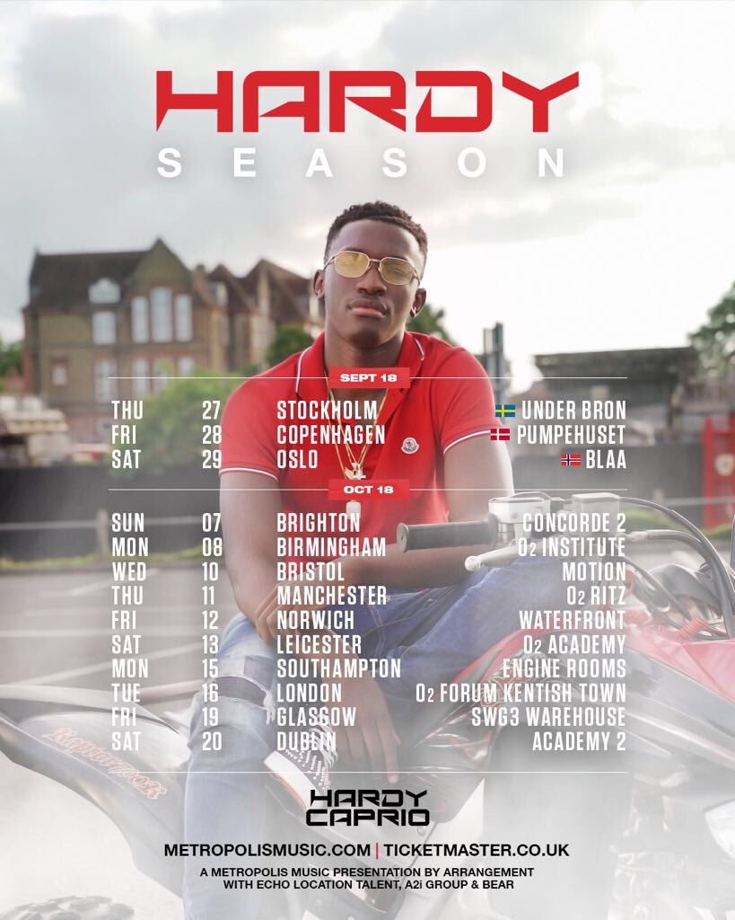HARDY CAPRIO ANNOUNCES THE ‘HARDY SEASON’ TOUR - Black History Month 2025